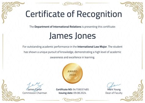 Academic Certificate Templates Free To Download Certifier