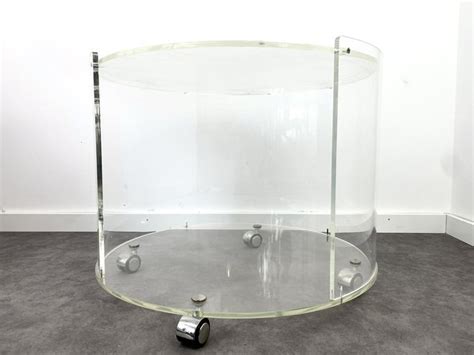 Rollable Acrylic Glass Table 1980s For Sale At Pamono