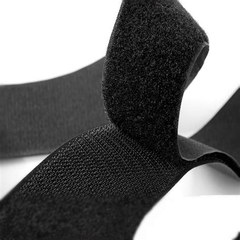 25 Meters 100 Nylon Black Hook And Loop Tape No Grandado