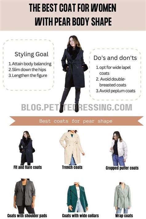 The Coat For Women With Pear Body Shape
