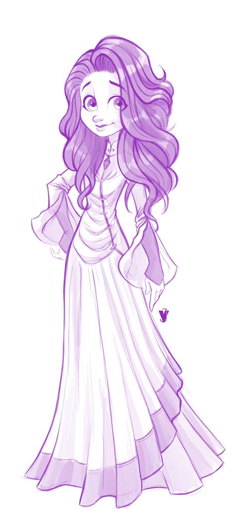 Rapunzel Tangled Drawing Full Body