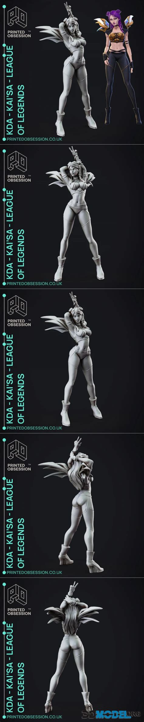 3d Model Kda Kaisa Leagle Of Legends Printable