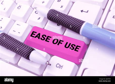 Handwriting Text Ease Of Use Word Written On User Friendly Easy To