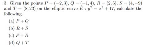 Solved Given The Points Chegg