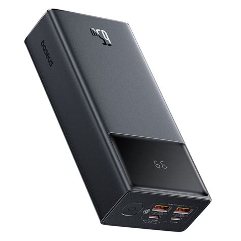 Baseus Pikalatausvirtalähde 30000mAh, 65W - Musta - Tekniikkaosat.fi