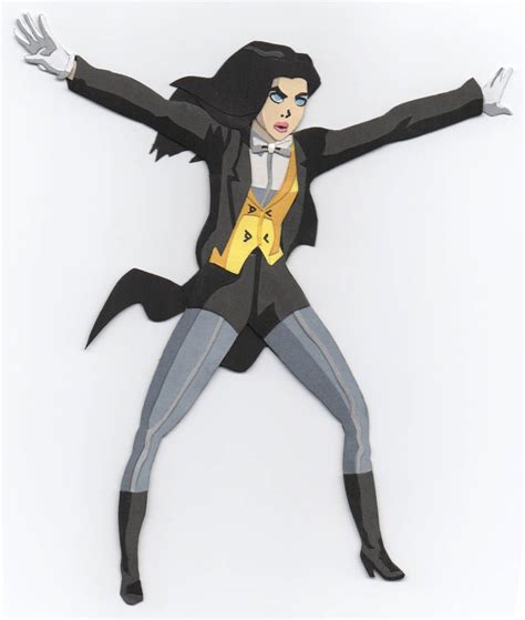 Zatanna Young Justice Paper Cutout Restoration By Say Andy On