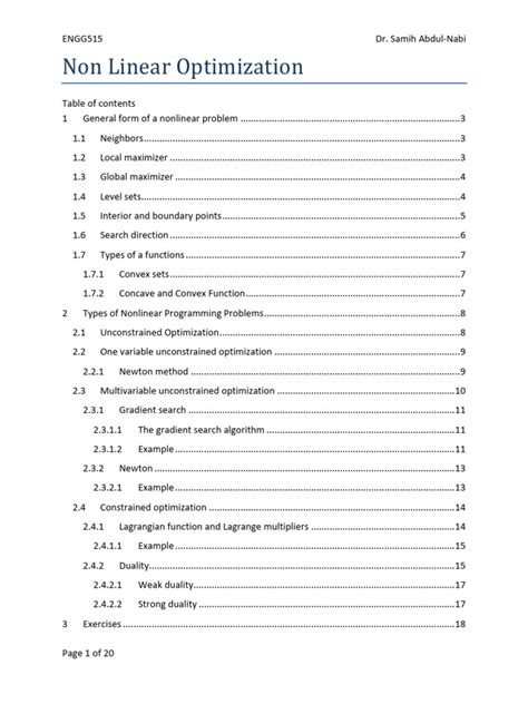 2 Non Linear Optimization V3 Pdf Mathematical Optimization