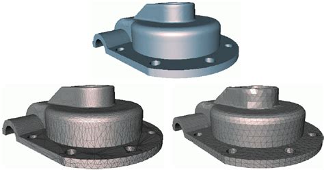 An Original Object And Two Triangle Meshes Approximating It The Two