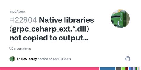 native libraries grpc csharp ext dll not copied to output directory