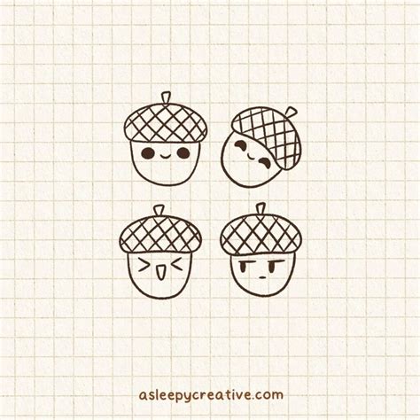 40 Cute And Easy Fall Drawing Ideas A Sleepy Creative