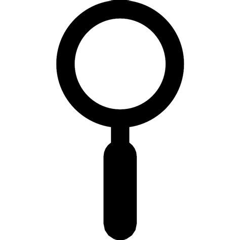 Magnifier Tool In Vertical Position Interface Symbol Vector Svg Icon