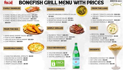 Bonefish Grill Menu With Prices Order Online Delivery
