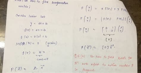 Linear Algebra Problem Set Linear Algebra Problem Set