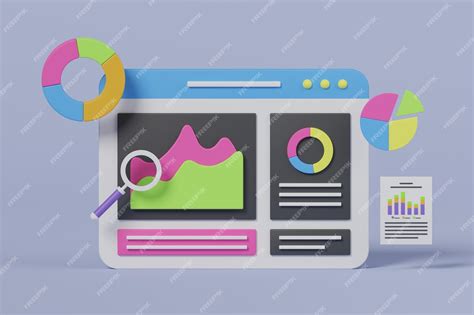 Premium Photo Data Analytics 3d Illustration Statistics 3d Illustration