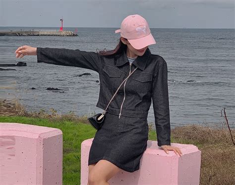 리리앤코 루프덴 카라넥 데님 투웨이 크롭 투피스 자켓 신상 자켓 아우터 데일리룩 데이트룩 캐주얼룩 캠퍼스룩 새내기룩 심플 투웨이지퍼 투피스세트 데님자켓 청자켓 통통녀 자체