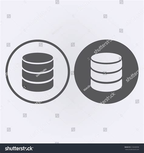 Database Icon Vector Illustration Stock Vector Royalty Free Shutterstock
