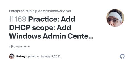 Practice Add Dhcp Scope Add Windows Admin Center Instructions · Issue