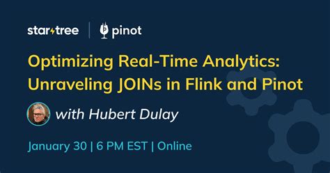 how to use apache flink and pinot for real time data startree posted