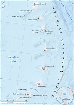 An A4 Overview Map Of The South Sandwich Islands Bas Data Catalogue
