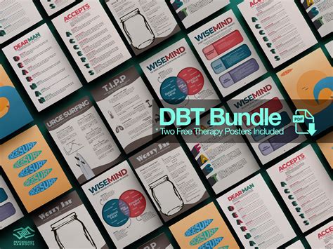 Dialectical Behavioural Therapy Worksheets Dbt Bundle Coping Skills