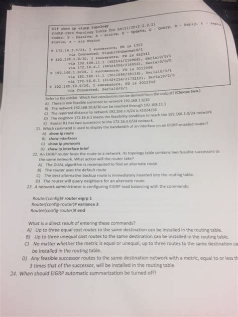 Solved 冫 OSPF Refer to the exhibit A network Chegg