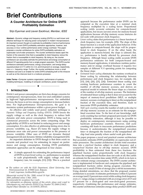 pdf a counter architecture for online dvfs profitability estimation