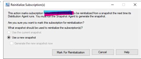 Sql Server Initial Snapshot Not Yet Available Adding Subscription Issue Database