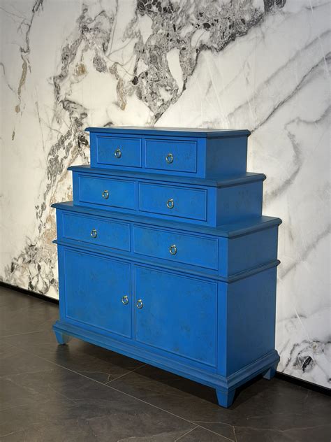Commode Antique Bleu Maison Contemporaine