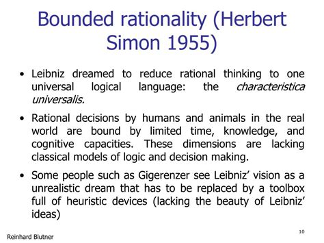 Ppt Quantum Cognition And Bounded Rationality Powerpoint Presentation