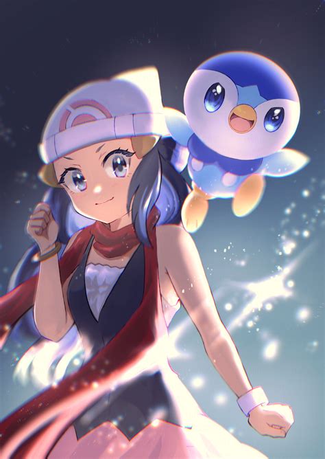 Dawn And Piplup Pokemon And More Drawn By Pani K Danbooru