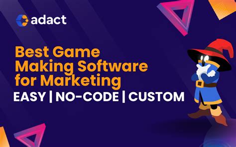 best game making software for marketing 2025 adact