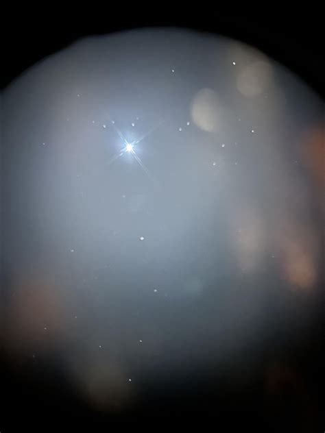 visual artefacts when taking photo r telescopes
