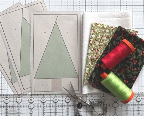 Easy Foundation Paper Piecing Free Christmas Tree Tutorial And Pattern
