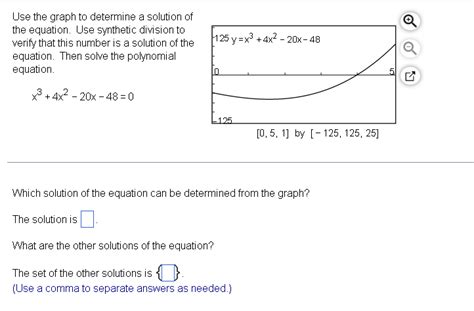 Solved Use The Graph To Determine A Solution Of The Chegg Com