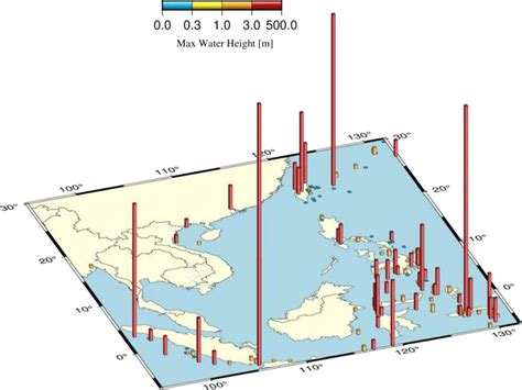 Distribution Of Maximum Tsunami Wave Height Download Scientific Diagram