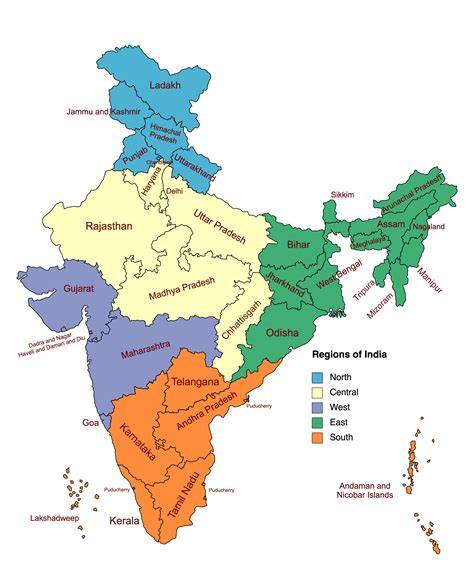 regions of india r mapporn