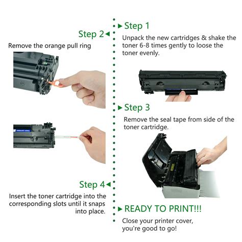 Greencycle 8× Crg128 Toner Cartridge For Canon Imageclass Mf4430 Mf4450