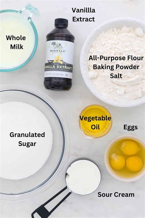 Ingredients Used In Baking Cake