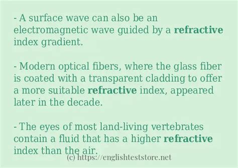 How To Use The Word Refractive EnglishTestStore Blog