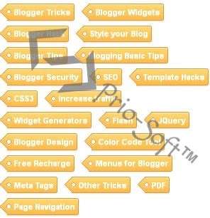Stylish Blogger Labels Widget With Stylish Cool Effects 2016 Prio Soft
