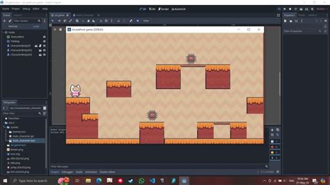 sudarsana ramakrishnan on linkedin simple platform game made on godot
