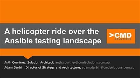 Testing Ansible Ppt
