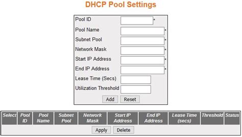 dhcp server