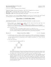 Algorithms COMP3600 6466 Assignment 2 Study Guide Course Hero