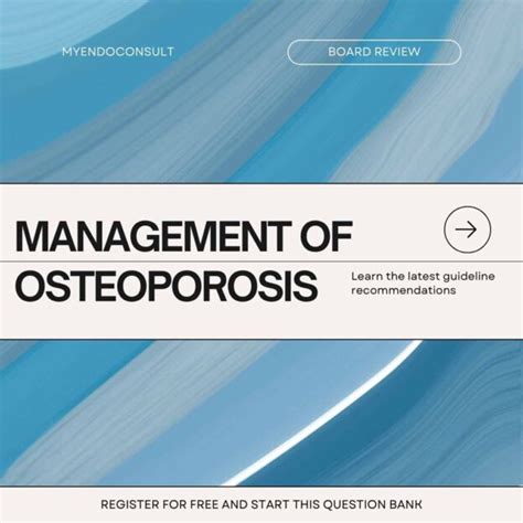 Management Of Postmenopausal Osteoporosis My Endo Consult