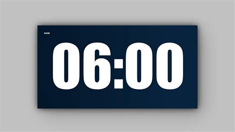 6 Minute Timer Countdown Youtube