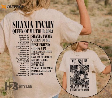 Shania Twain Tracklist Queen Of Me Tour 2023 Shania Twain Music Tour