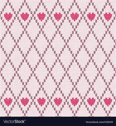 Knitted Pattern Royalty Free Vector Image VectorStock