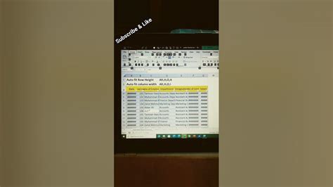 Auto Adjust Rows And Columns In Excel Shorts Excel Exceltips Exceltricks Computer