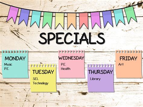 Specials Schedule Ms Harris 2nd Grade